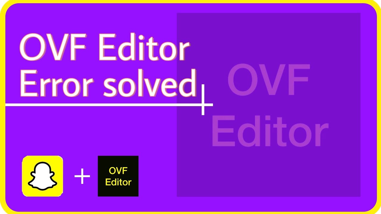 OVF Editor Problem solved. Send snaps and Videos From Camera roll - YouTube