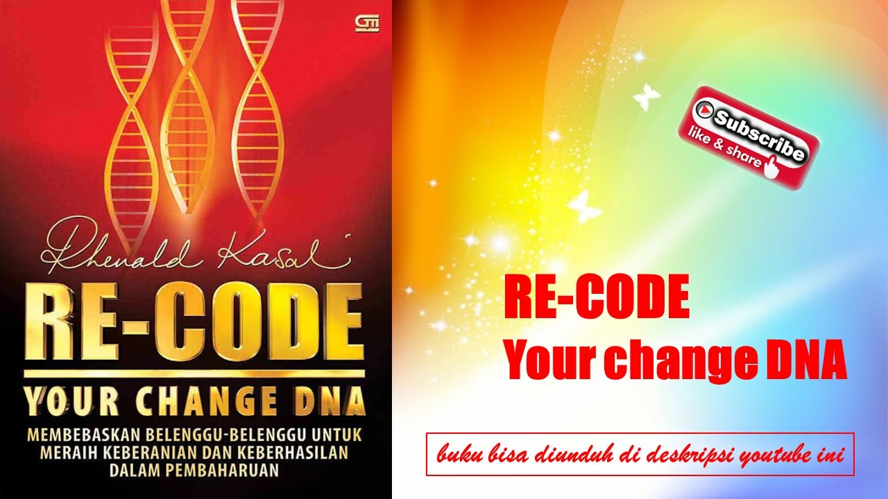 RE-CODE Your change DNA by Rhenald Kasali [link ebook di deskripsi] book review-124 #TVpsikologi ...