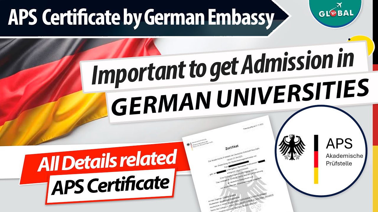 APS Certificate by German Embassy | Important to get Admission in ...