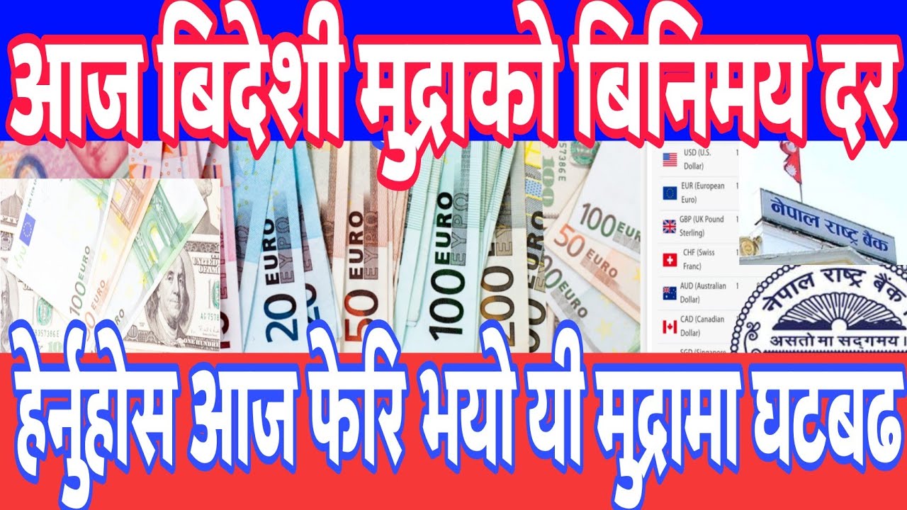 foreign exchange rate today | nrb news | आजको बिदेशी बिनिमय दर | 22 dec ...