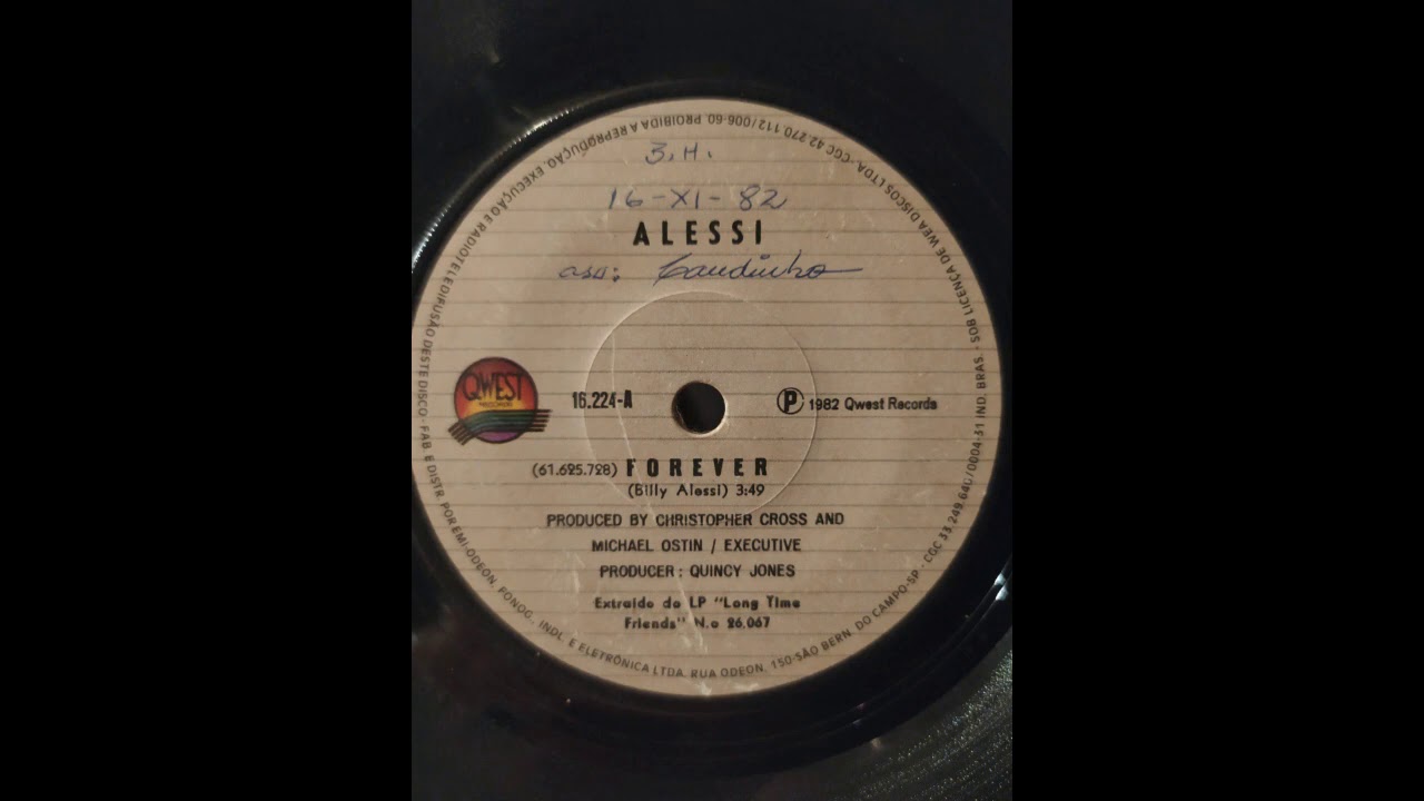 Forever - Billy Alessi - (1982) LP - YouTube