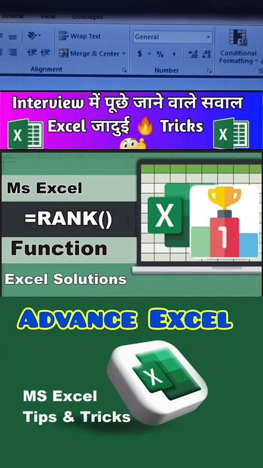 Rank Function Use In Excel Exceltutorial Exceltricks Exceltips Youtubeshorts Youtube