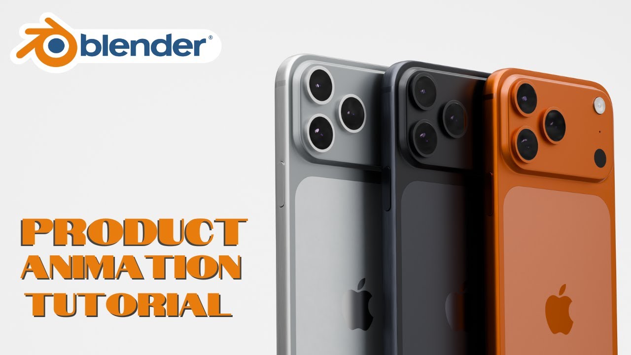 iPhone 17 Pro Product Animation in Blender | Step by Step Tutorial ...