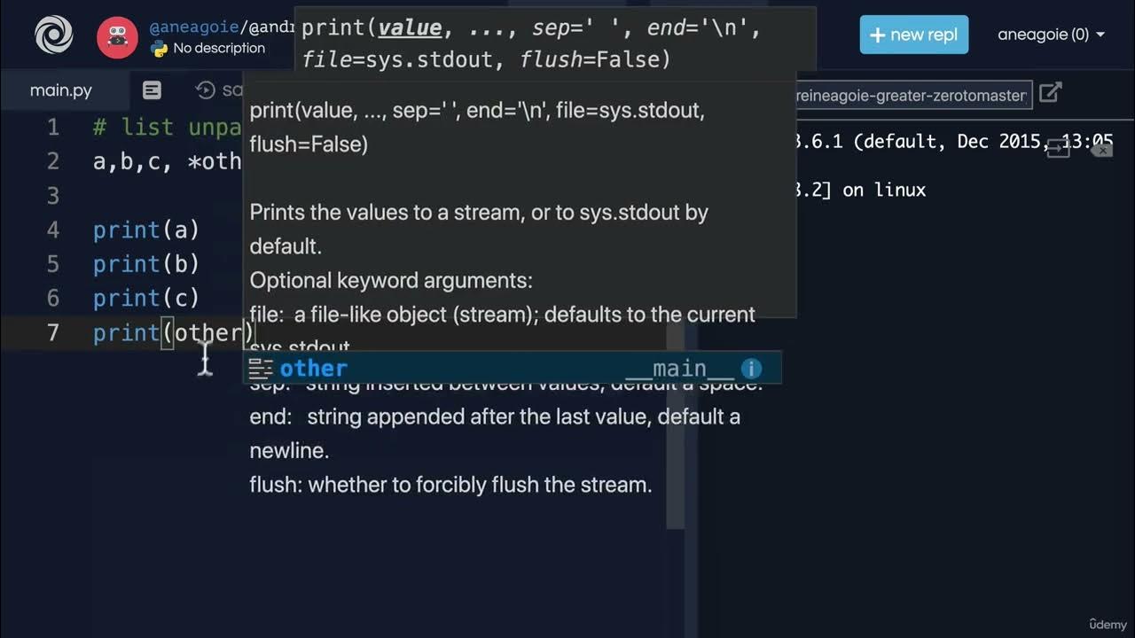 171 List Unpacking in Python: Unraveling the Magic of Efficient Data Extraction - YouTube