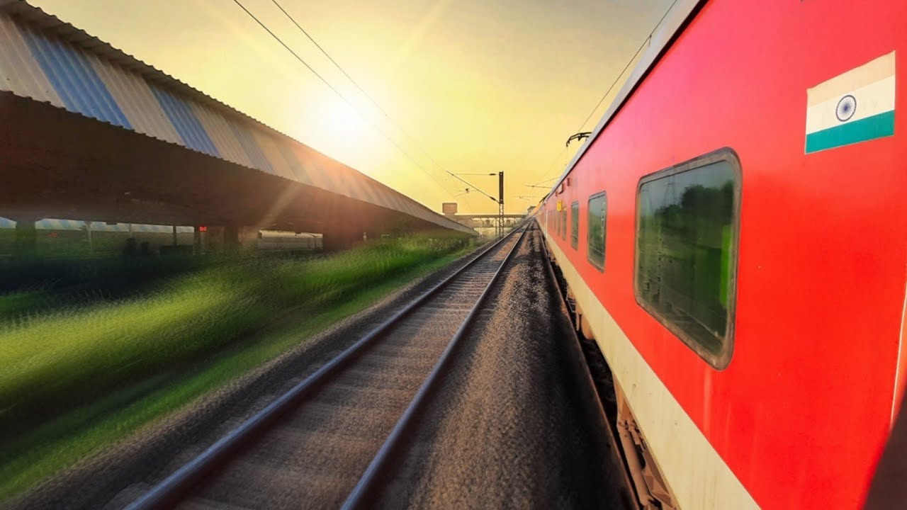 Sunrise from a Speeding Train || Indian Railways - YouTube