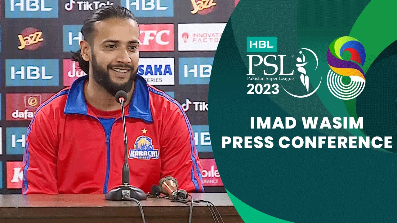 Karachi Kings Captain Imad Wasim Press Conference | HBL PSL 8 - YouTube