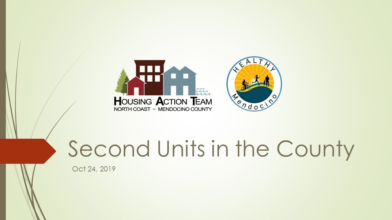 2nd Units in Mendocino County - YouTube