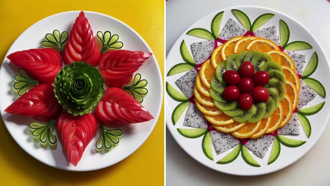 Super Fruits Decoration Idea! Easy & Beautiful Fruits Plate Decoration ...