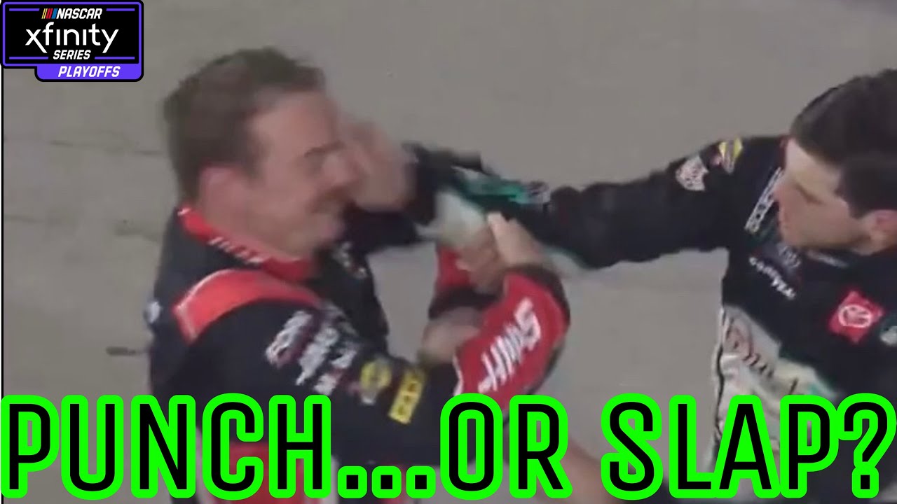 Chandler Smith attempts to punch (or slap) Cole Custer after ...