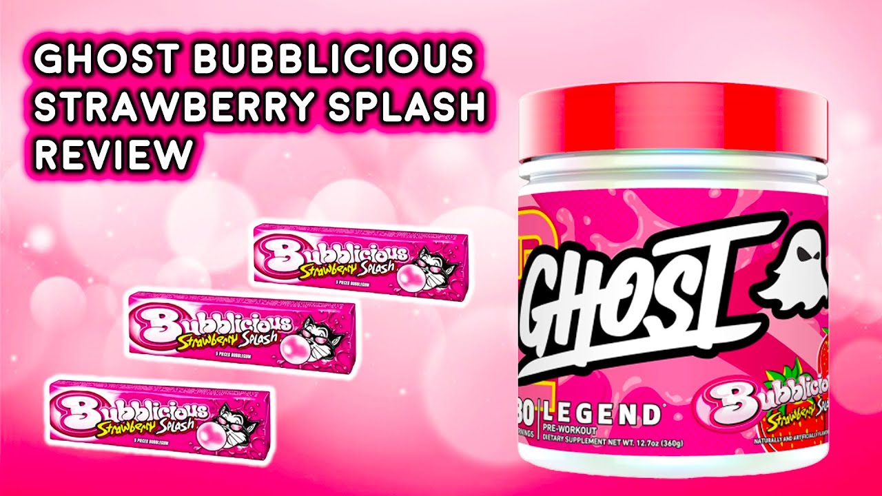Ghost Bubblicious Strawberry Splash Review - YouTube