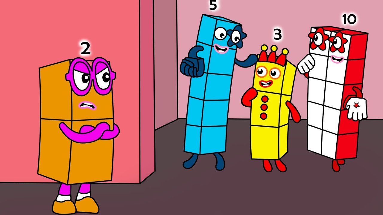 Numberblocks 2 angry not invited to discuss NB 3,5 and 10 ...