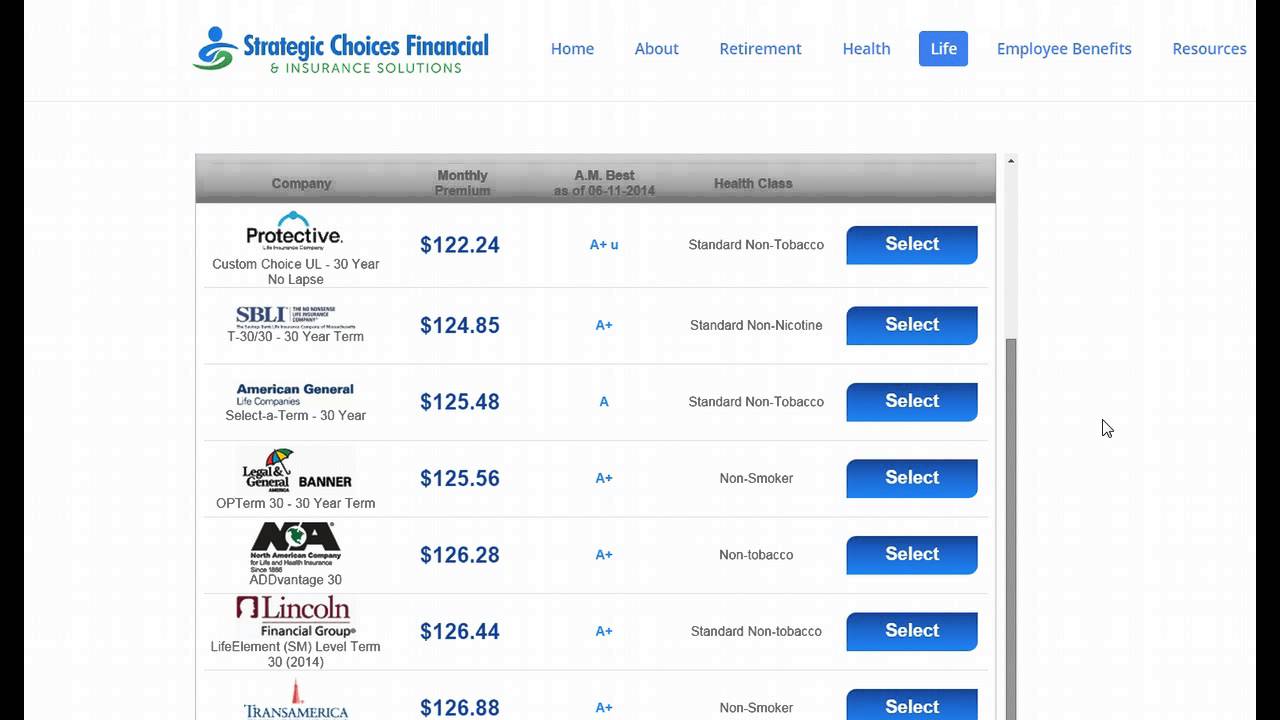 Tutorial - Instant Term Quote - YouTube