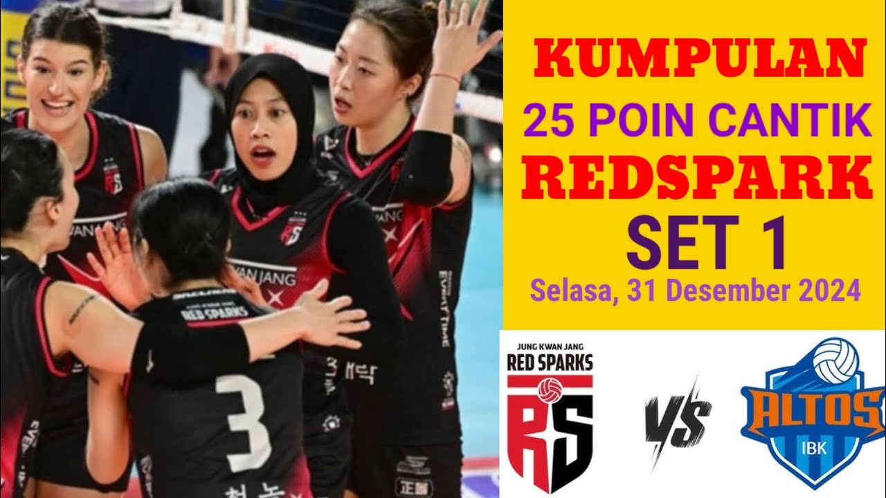 MEGA TOP SKOR, Kumpulan 25 poin cantik tim Redspark Di Set 1, Redspark ...