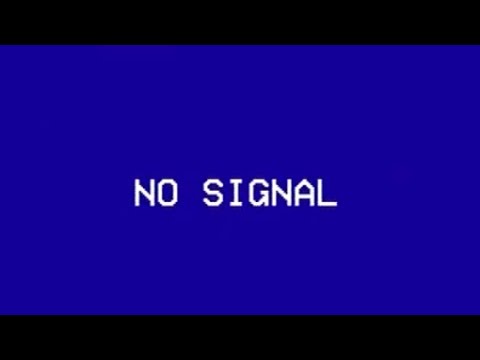 Testing a No signal with VHS effect - YouTube