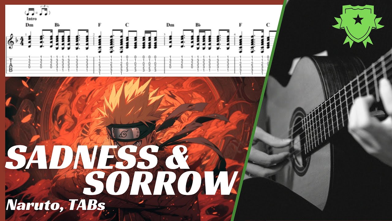 Sadness and Sorrow (Naruto) - Fingerstyle Tutorial with TABs - YouTube