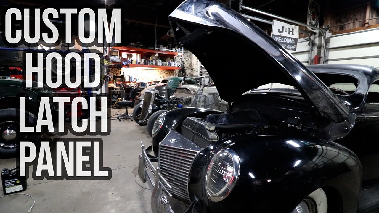 Building A Custom Hood Latch Setup For The 1939 Mercury Custom - YouTube