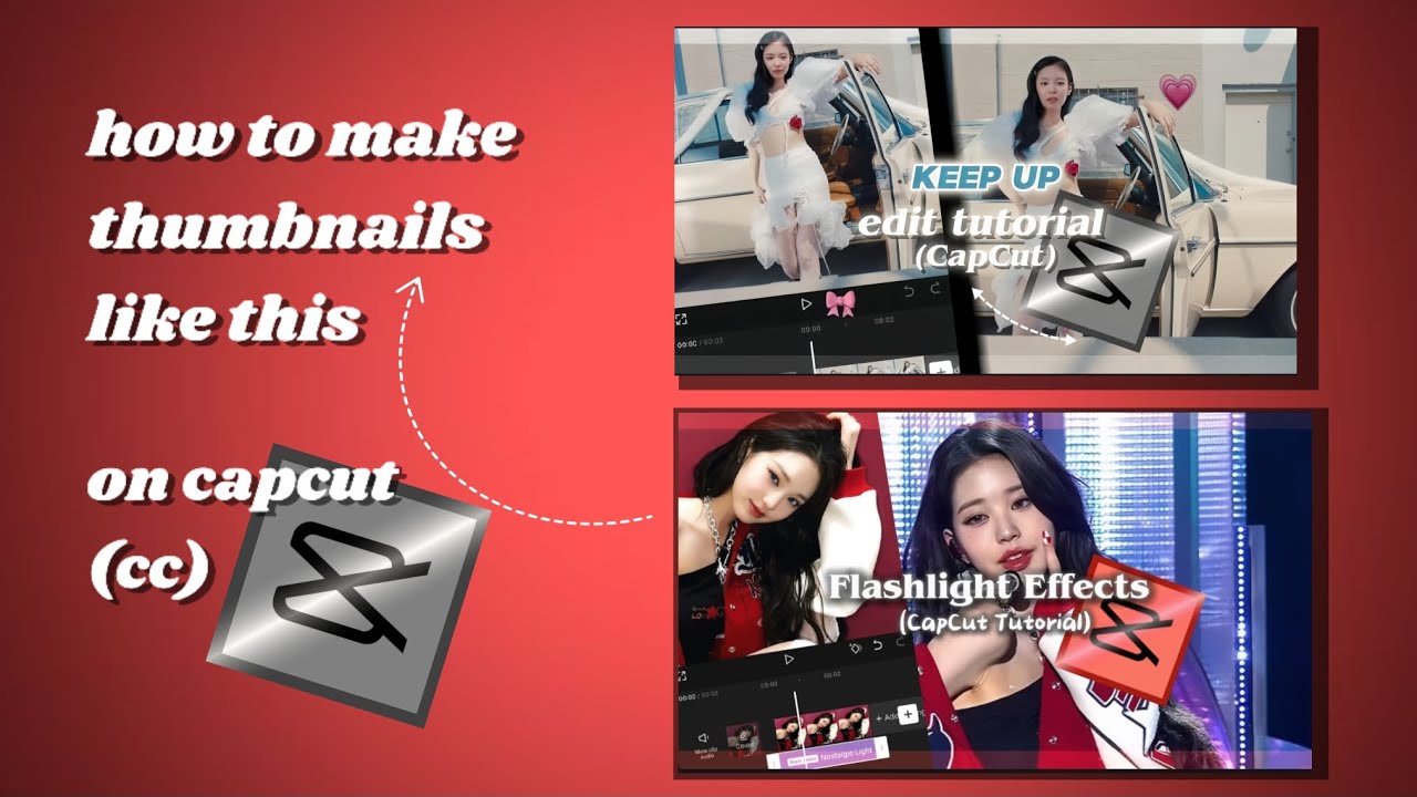 How to make thumbnails on CapCut (cc) - YouTube