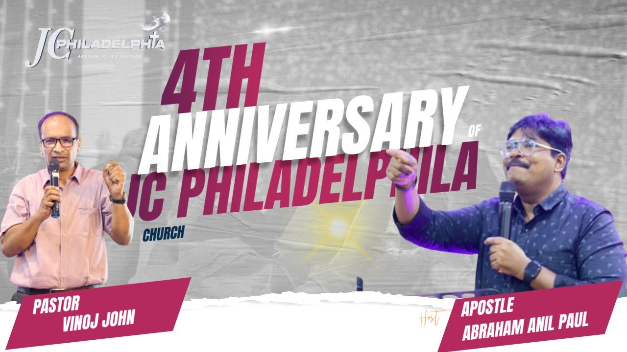 🔴 JC Philadelphia 4th Anniversary / WORSHIP / WORD / Abraham Anil Paul ...