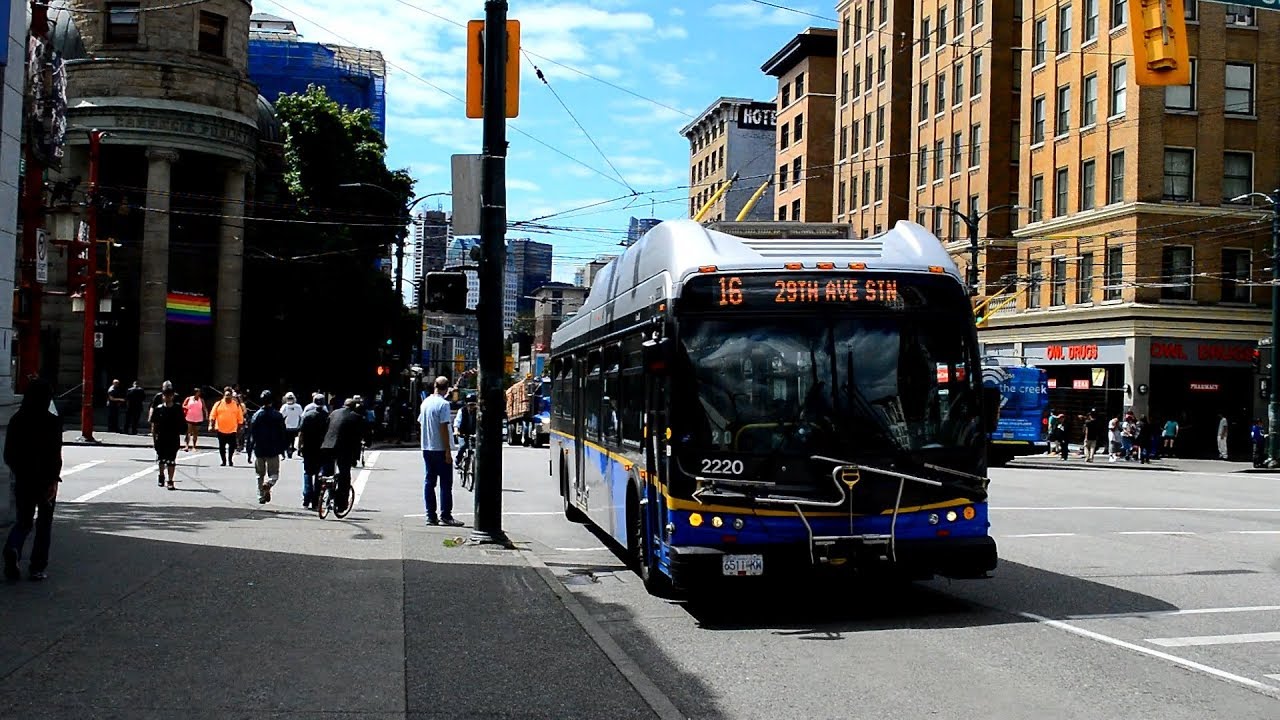 Vancouver Translink CMBC 2006 New Flyer E40LFR ETB 2220 On The 16 @ E ...
