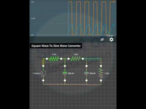 Simple Square Wave to Sine Wave Converter - YouTube