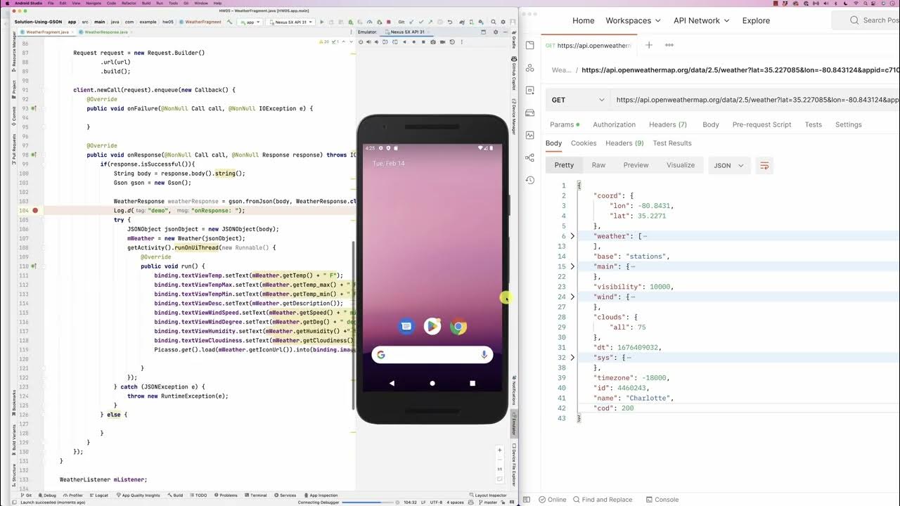 Week 6: HTTP, REST APIs and JSON Parsing - Solving Homework 5 Using GSON Library - YouTube