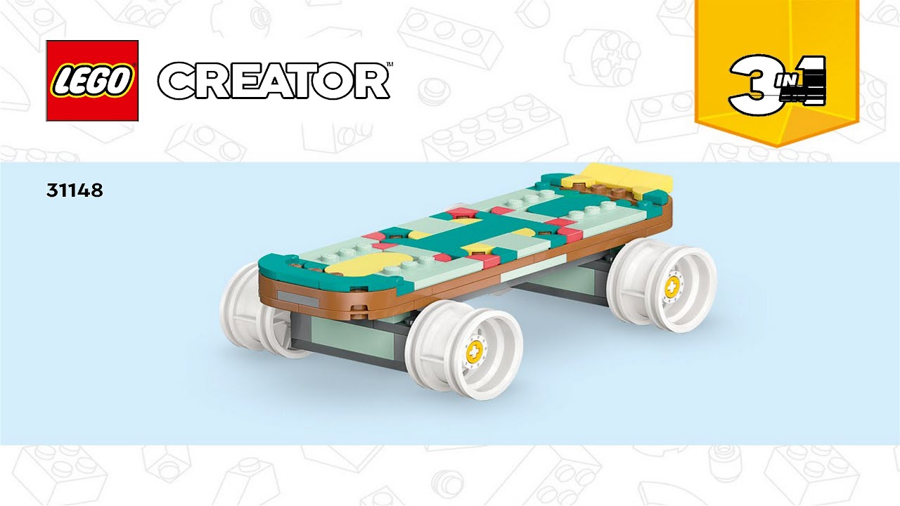 LEGO instructions - Creator - 31148 - Retro Roller Skate (Book 3) - YouTube