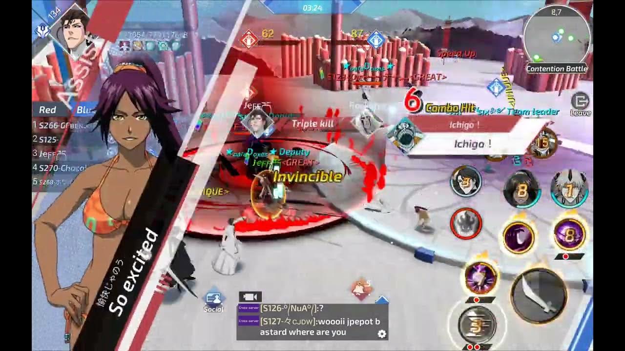 Cross Contention Battle | Sp - Aizen Gameplay ( JEFF ) s756 | Bleach Mobile 3D - YouTube