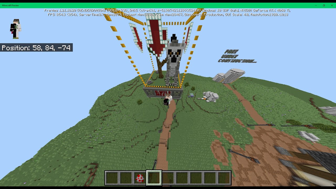 Full gameplay of building a lemur in Minecraft - YouTube