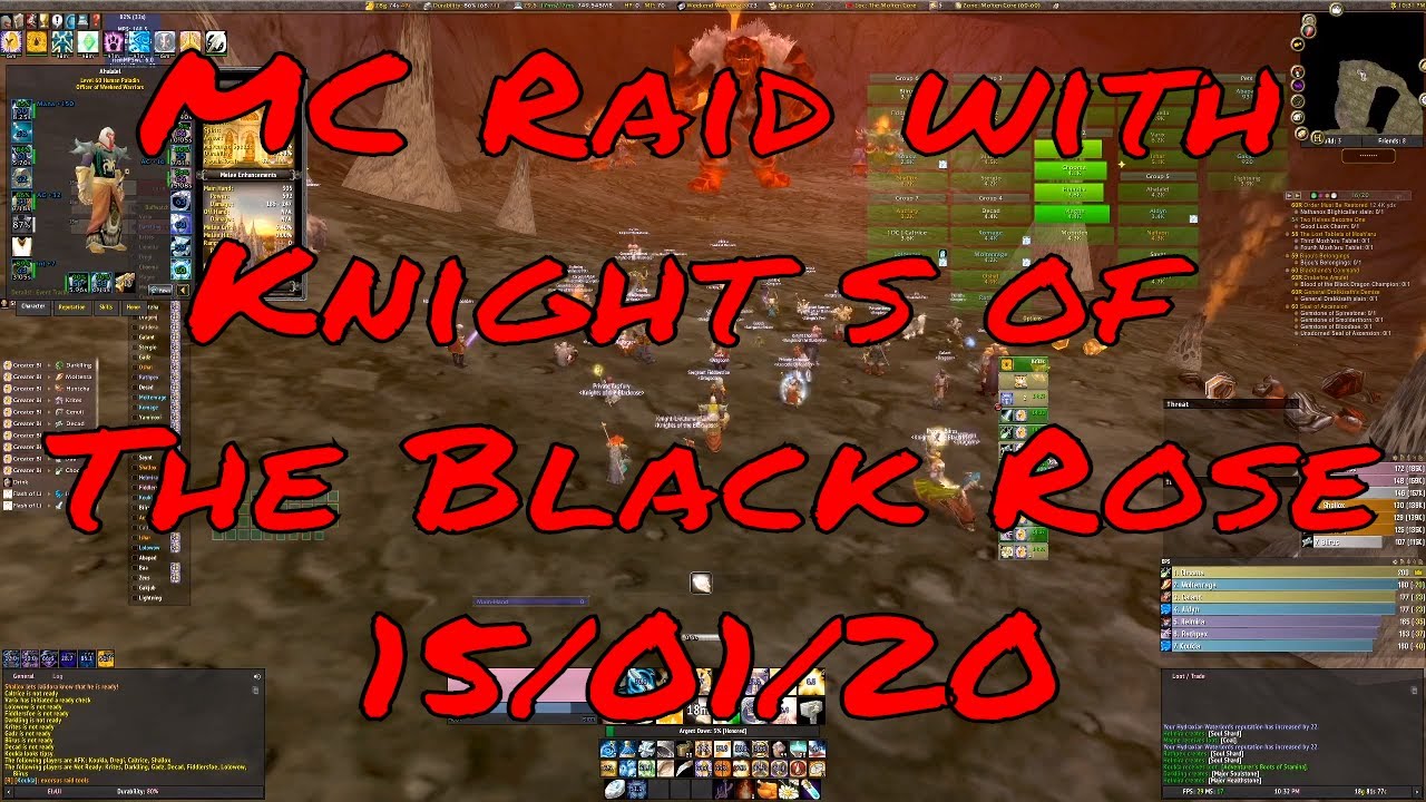Raid with Knights of the Black Rose 15/01/20 - YouTube