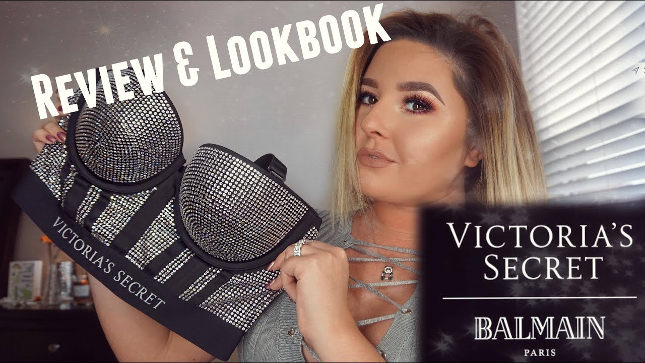 Victorias Secret x Balmain Crystal Bra | Review & Look Book - YouTube