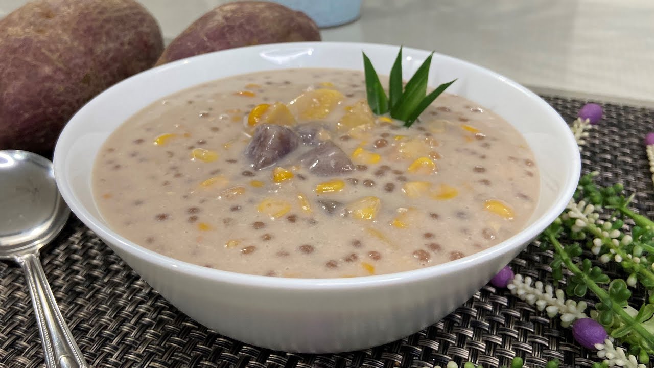 Bubur Jagung Manis dan Keledek Gula Melaka | Sweet Corn Dessert | Sweet ...