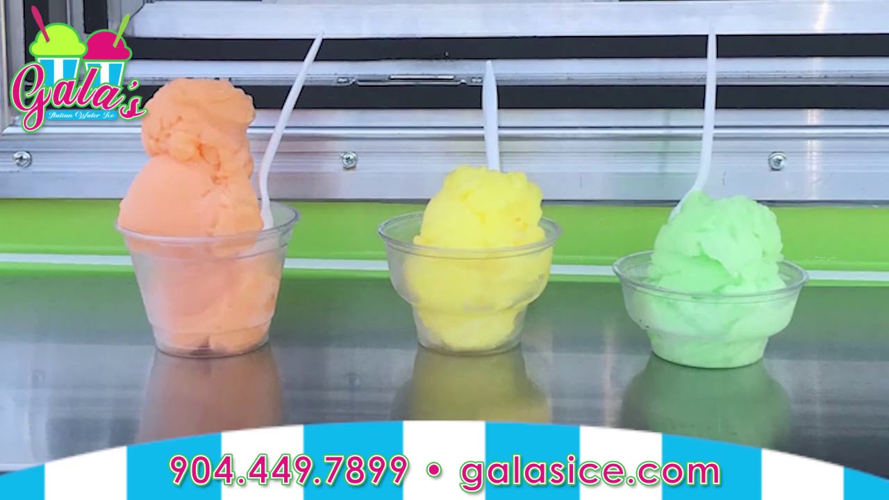 Galas Italian Water Ice in Jacksonville, Florida - YouTube