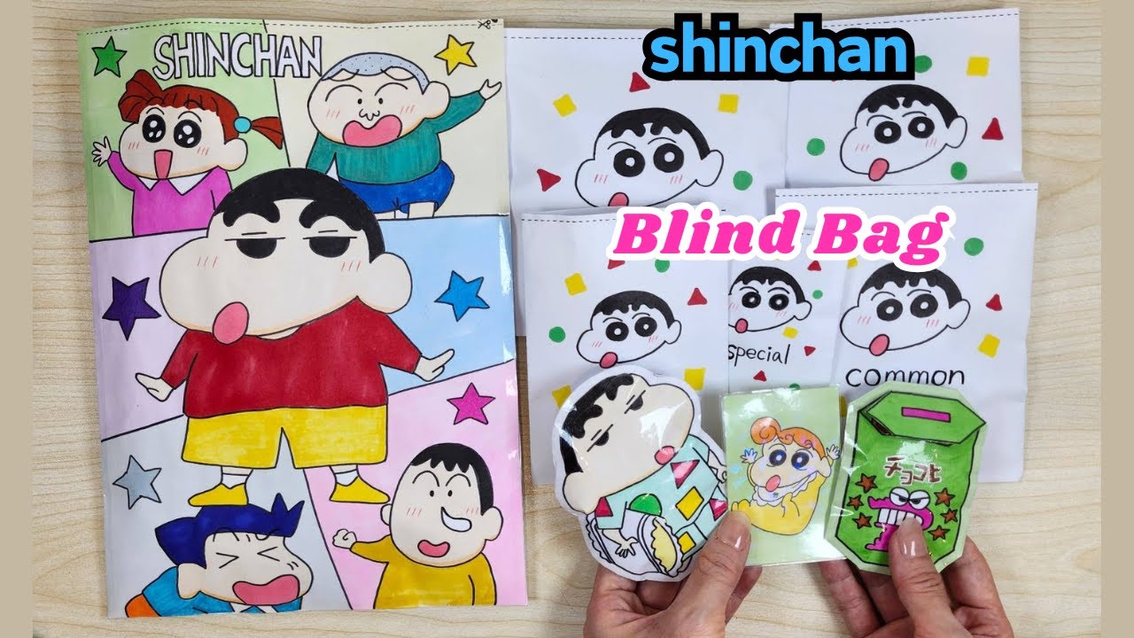 [ Paperdiy ] Shinchan Blind Bag #tutorial #asmr #papercraft - YouTube