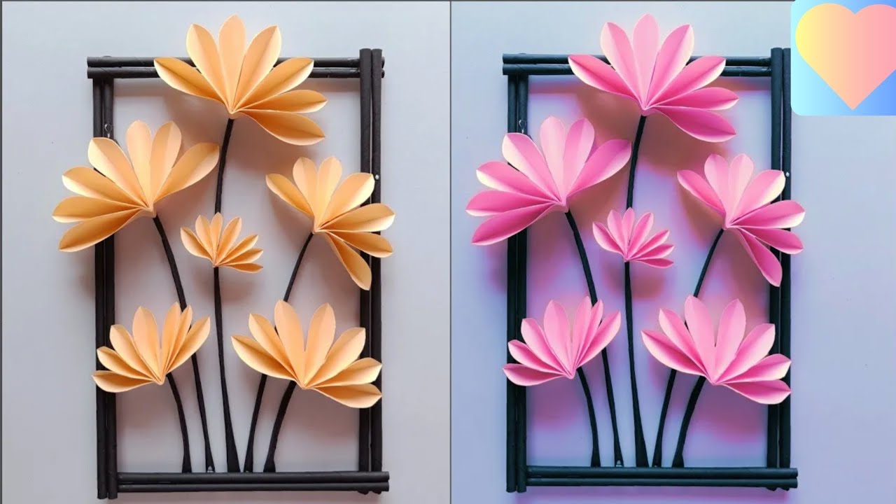 DIY Paper Craft WALL DECOR 😍 Stunning Wall Hanging Made from Just Paper ...