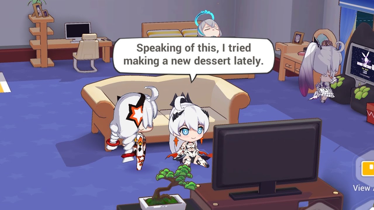 Kiana Making A New Dessert? | Kiana HoFi and Mei HoO Dorm Interaction ...
