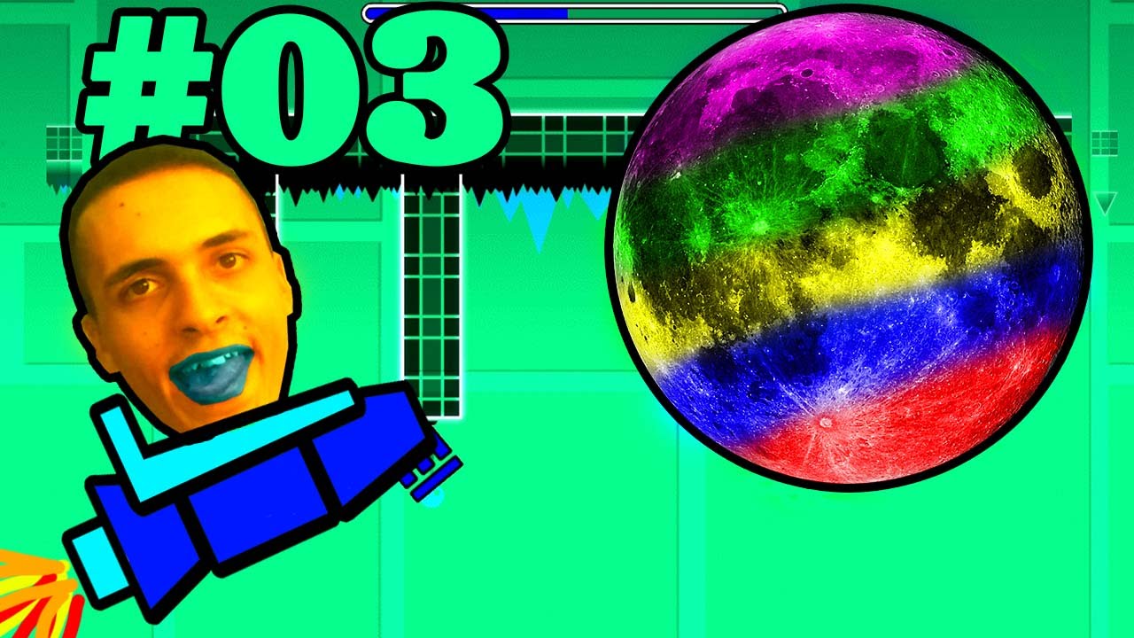 Go To Colorful MOON / Geometry Dash Part 03 - YouTube