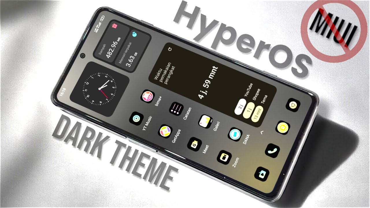Akhirnya HyperOS!! Tema Terbaik HyperOS Xiaomi POCO Redmi | Dark Theme ...
