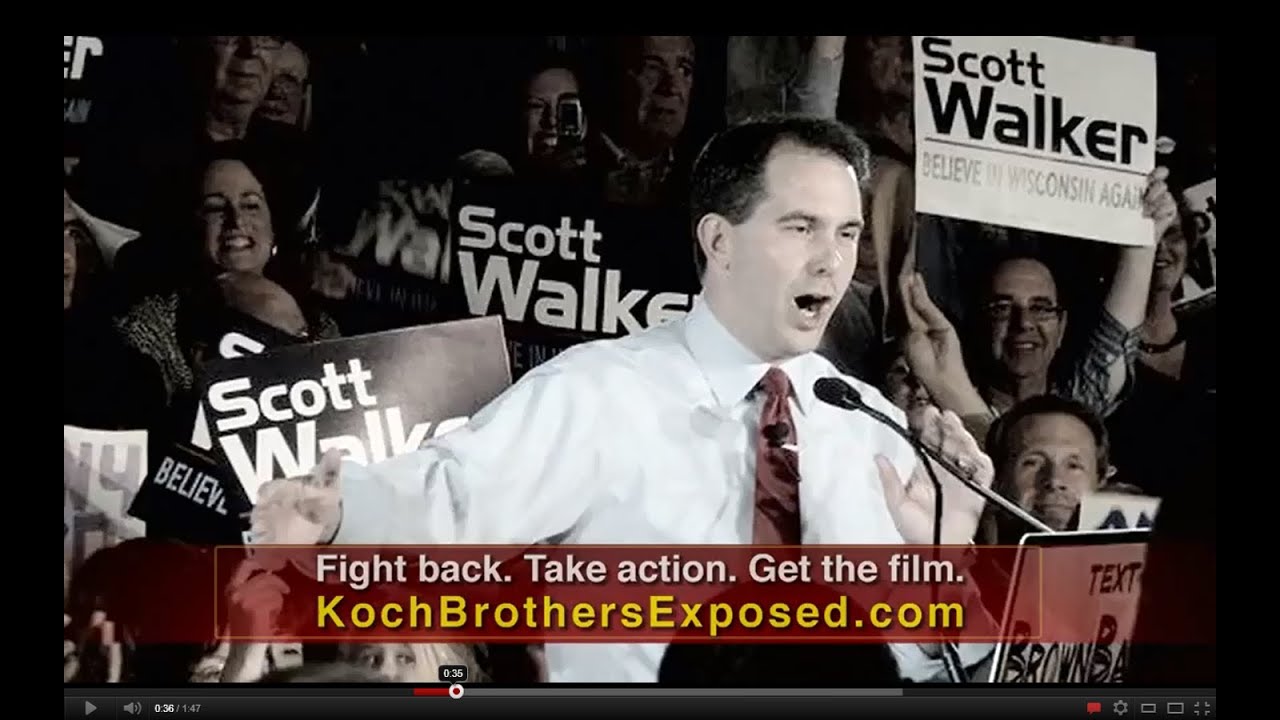 How Scott Walker Got Punked: Koch Brothers Exposed - YouTube