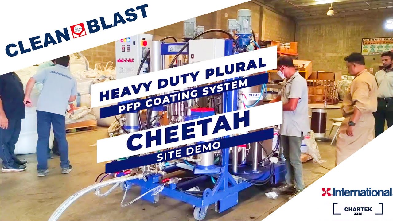 PFP CHEETAH HEAVY DUTY PLURAL PFP COATING SYSTEM DEMO AT DUBAI - YouTube