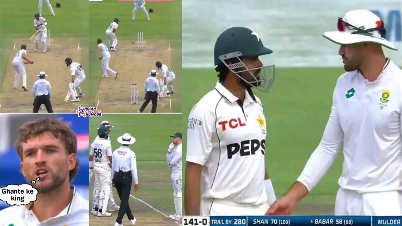 Pak vs south Africa || Mulder Big fight with King babar Azam || Pak vs ...