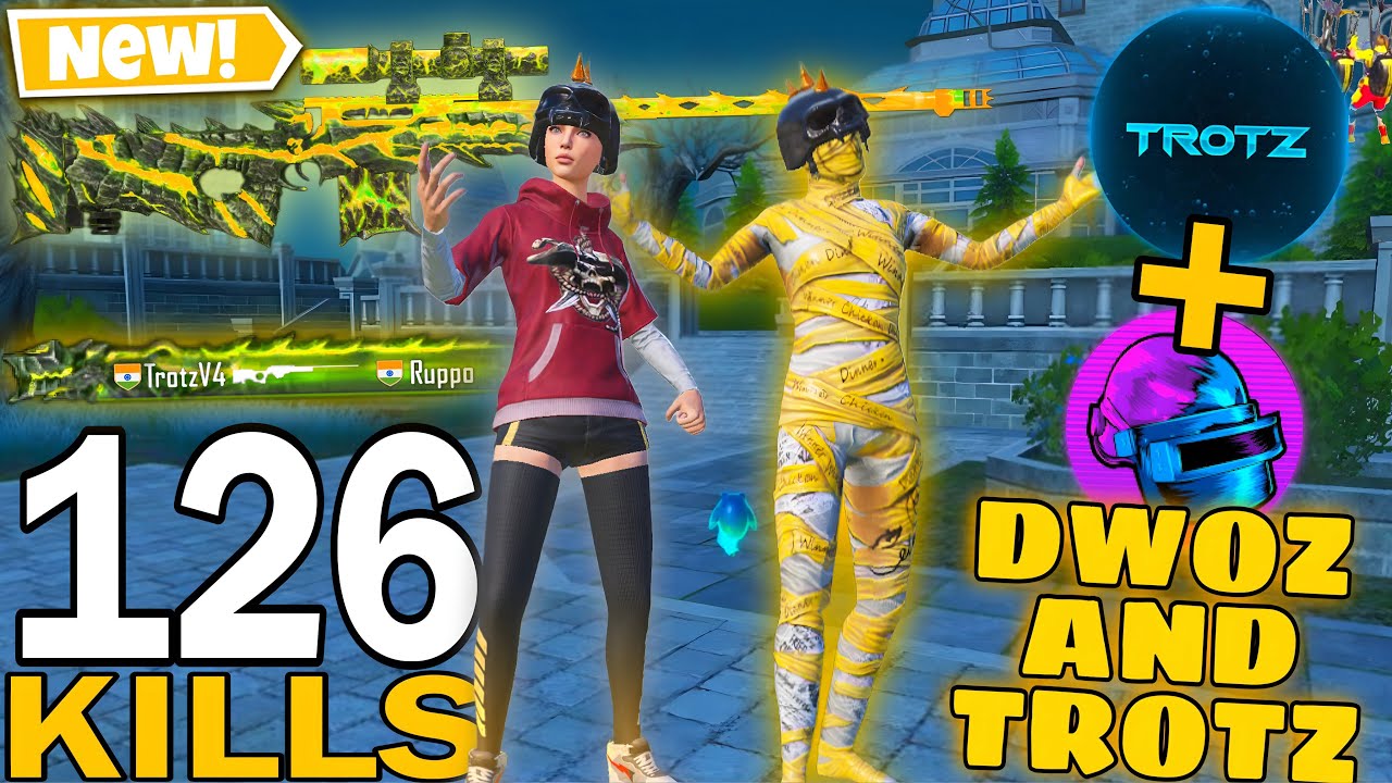 126 KILLS!🔥 DWOZ AND TROTZ SUPER GAMEPLAY😍 3 MATCH 126 KILLS 🥳 SAMSUNG ...