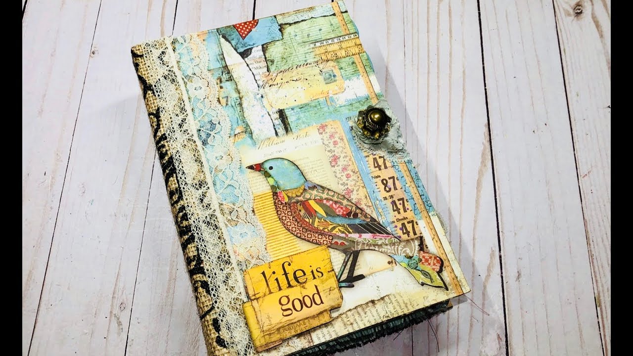 Stamperia Patchwork Journal for ASC Supplies - YouTube