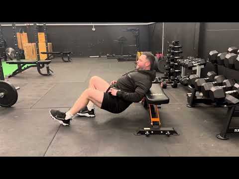 DB Staggered Stance Hip Thrust - YouTube