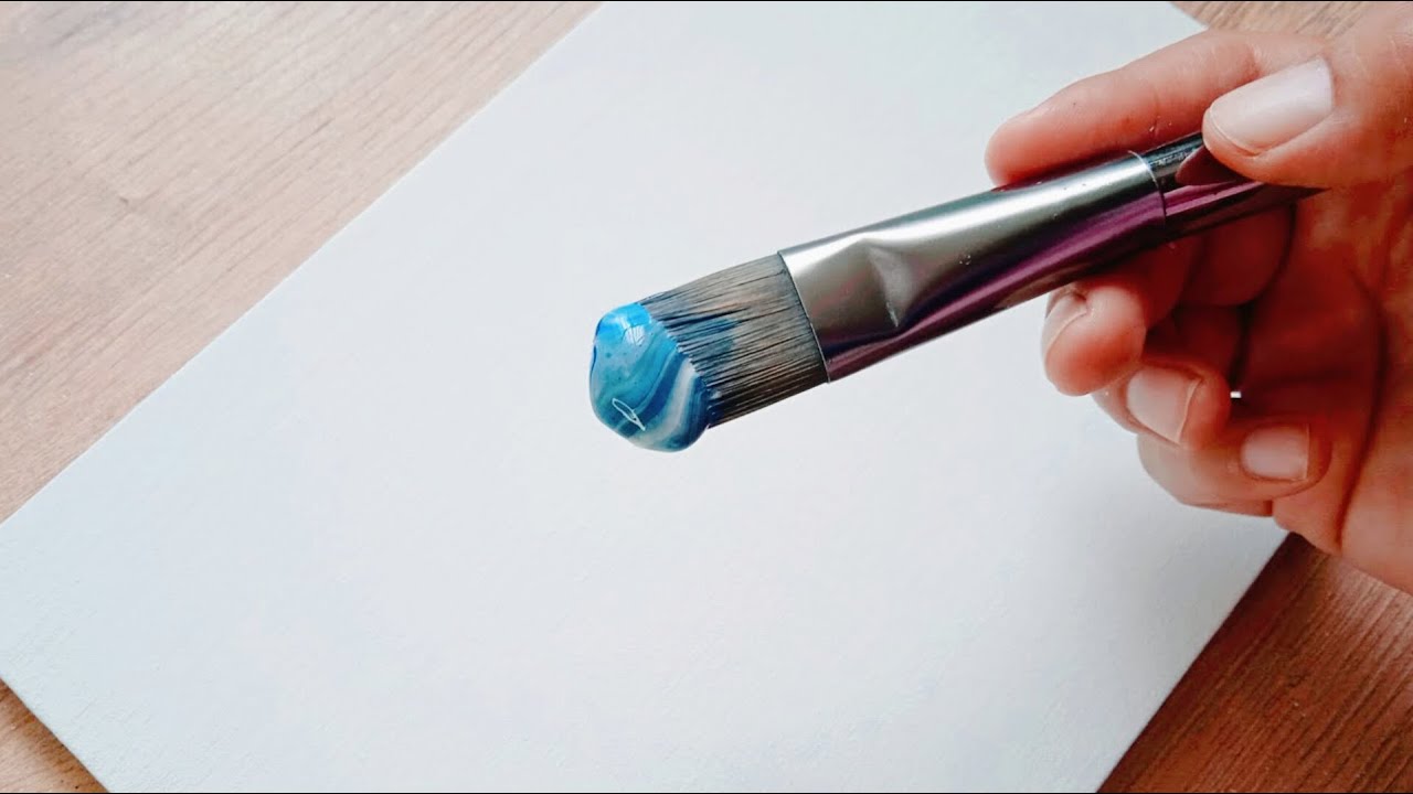 How to paint with 3 colors Very Easily / Acrylic Painting for Beginners ...