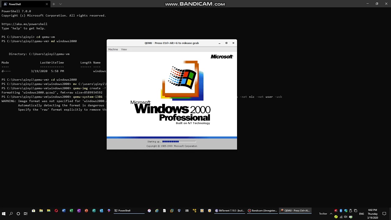 Installing Windows 2000 In QEMU! - YouTube