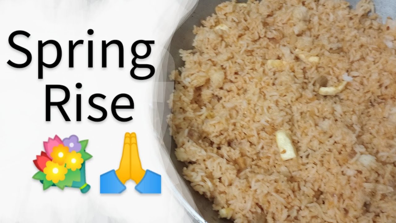 spring rice 🌾😀🫕🍲💐🌹🙏👍🌺😀#cooking #recipe - YouTube