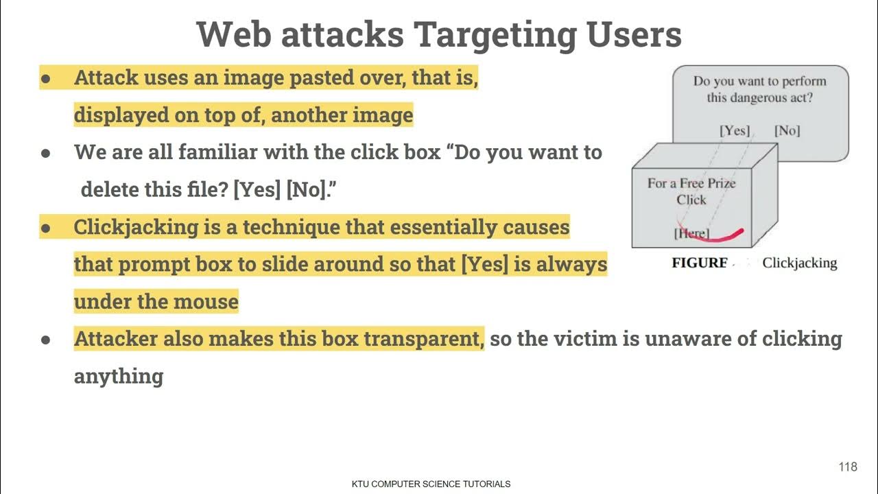 Web Attacks Targeting Users-Part 2(KTU CST332 Foundations of Security ...