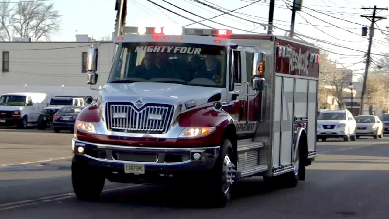 Totowa NJ Fire Department Rescue 4 Responding on Union Blvd April 4th ...