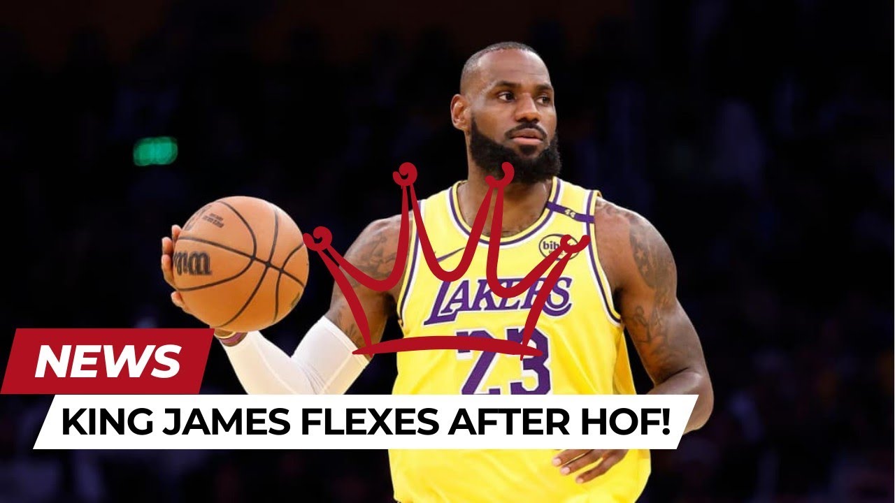 🔥 LeBron James Drops Legendary Flex After Hall of Fame Induction 🐐👑 ...