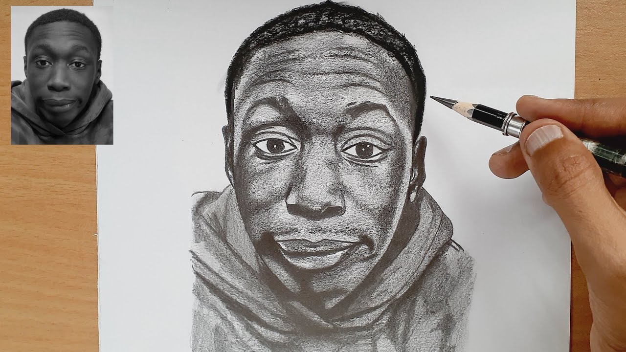 How to draw khaby Lame | graphite drawing ? - YouTube